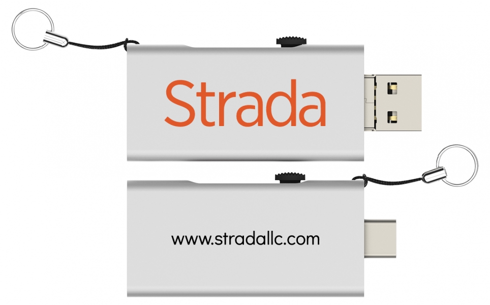 Personalized USB Drives With USB-C, Slide